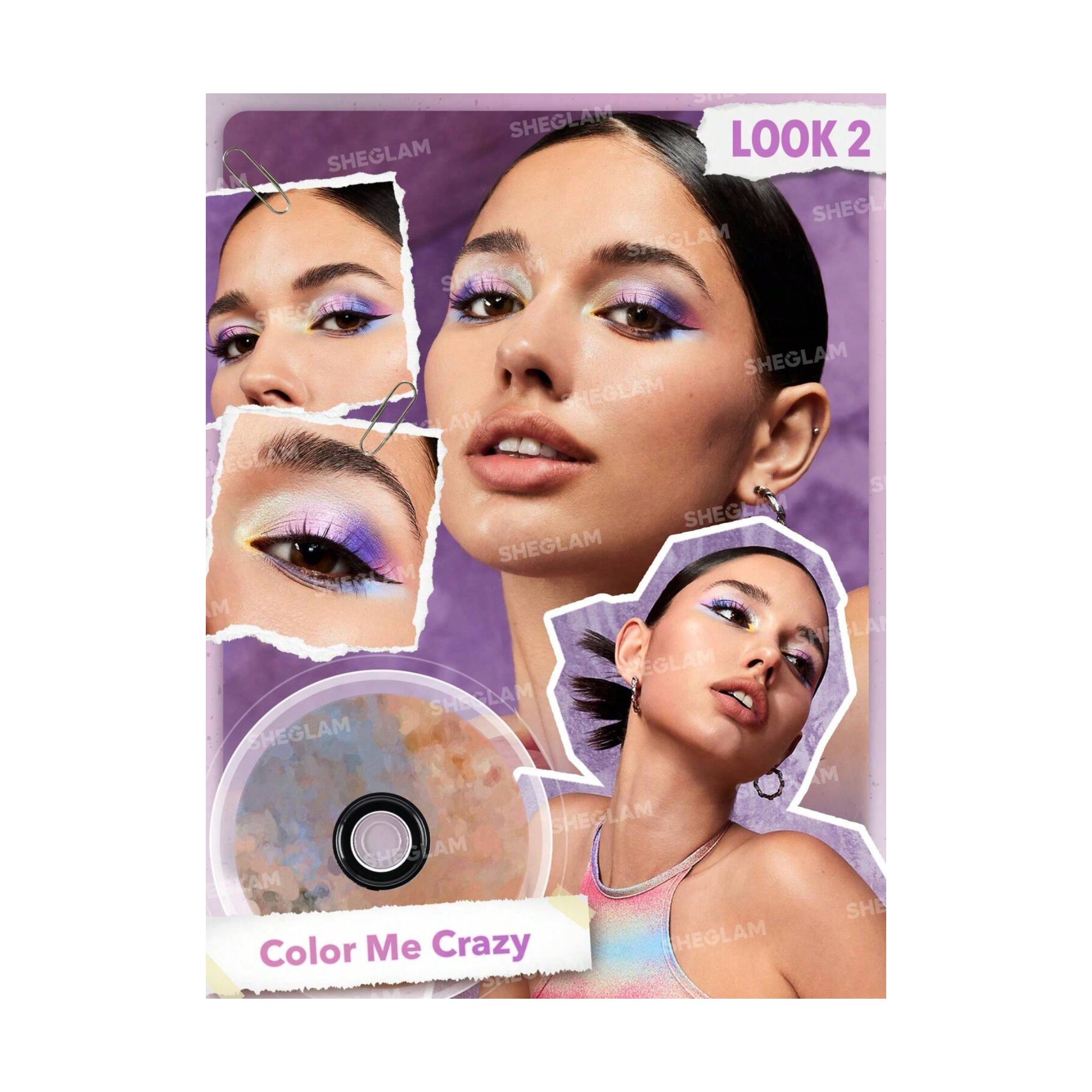 پلت سایه شیگلم مدل COLOR ME CRAZY - فروشگاه آنلاین لوازم آرایشی بهداشتی شیدز